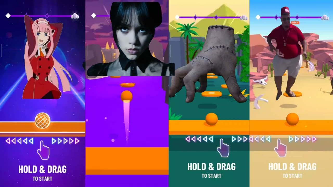 Zero Two Phut Hon Vs Wednesday Vs Thing Vs Skibidi yes yes yes |Tiles ...