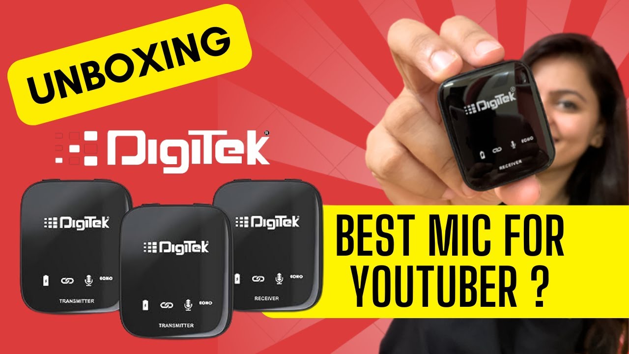Unboxing of Digitek Wireless Microphone (DWM-101) | Best Mic For ...