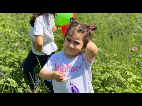 Asmin hazal bahçeye giti çocuk,video,eğlence