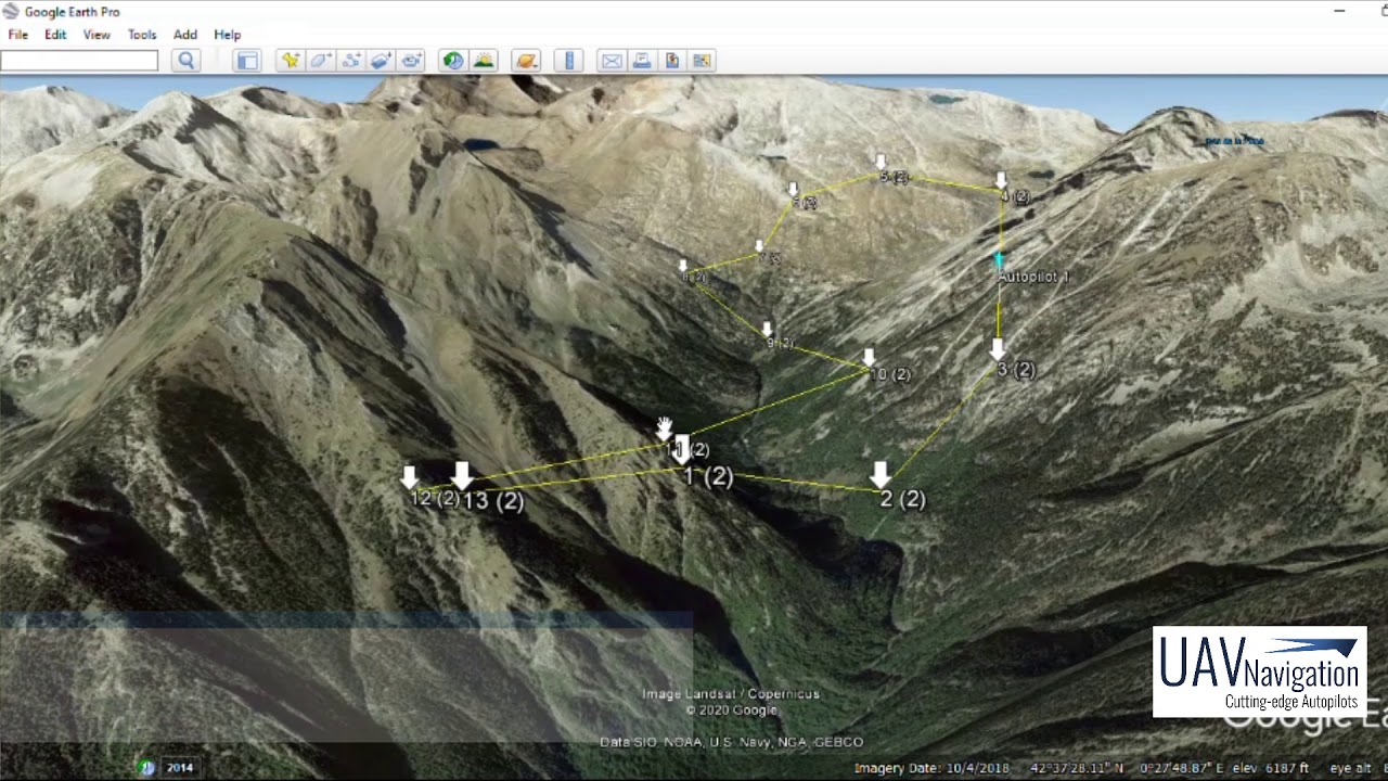 UAV Navigation | Google Earth Integration - YouTube