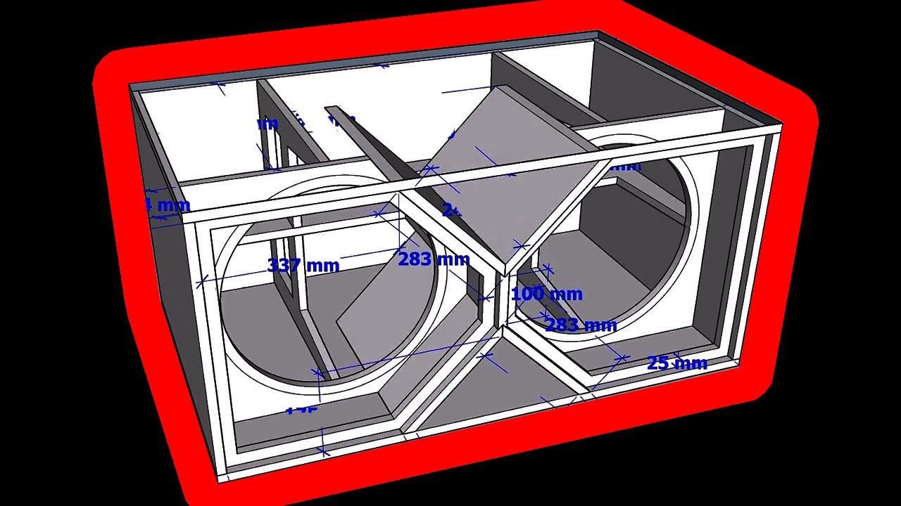 [PLAN]18" 4th ORDER Dual BANDPASS Subwoofer tuned @ 35Hz - YouTube