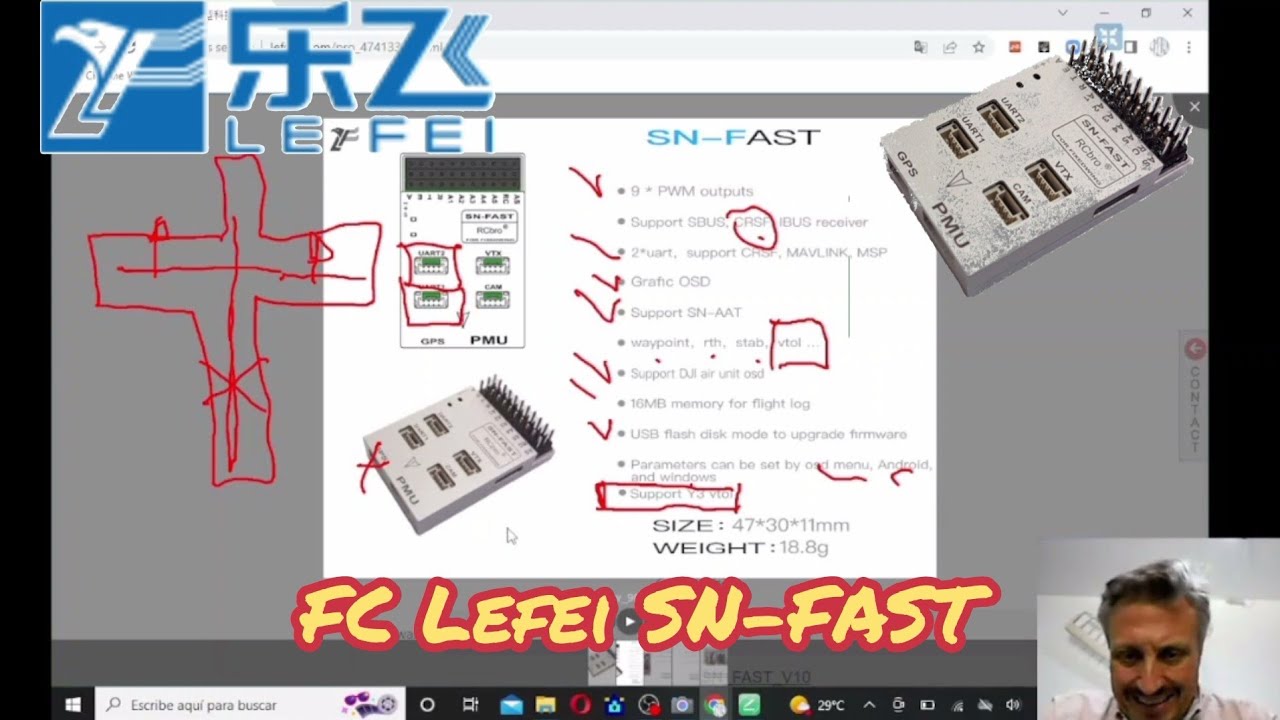 LEFEI SN-FAST - Nueva Controladora de vuelo RC - Presentación - YouTube