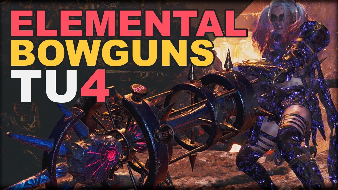 MHWILDS | ELEMENTAL BOWGUNS TITLE UPDATE 4 - YouTube