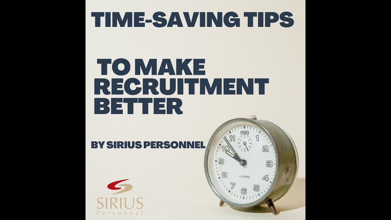 Time-saving tips to make the recruitment process better. - YouTube