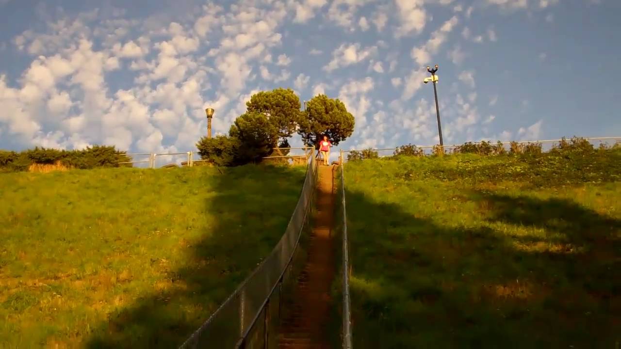 Mt. Tabor Stairs Going Up - YouTube