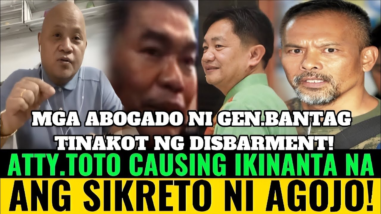 MGA ABOGADO NI GEN.BANTAG TINAKOT NG DISBARMENT|ATTY.TOTO CAUSING ...