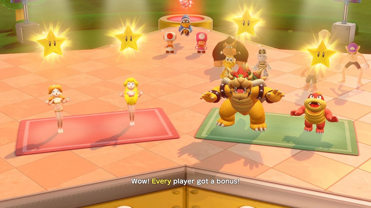 Super Mario Party Partner Party Tantalizing Tower Toys | Daisy Peach vs ...