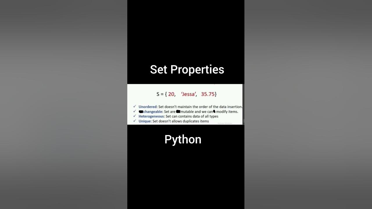 Pythonprogramming Python Sets List Tuples Programming Datanalysis Youtube