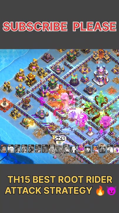 Th15 best "Root Rider" Attack Strategy In clash Of Clans 🔥😈.#clashofclans #coc @sumit007yt #clan ...