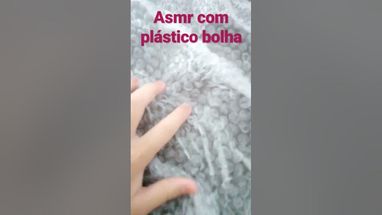 Asmr Com Plástico Bolha Youtube