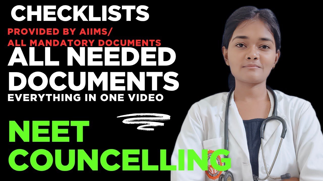 Checklist of documents provided by Aiims #neet25 #councelling #neet # ...