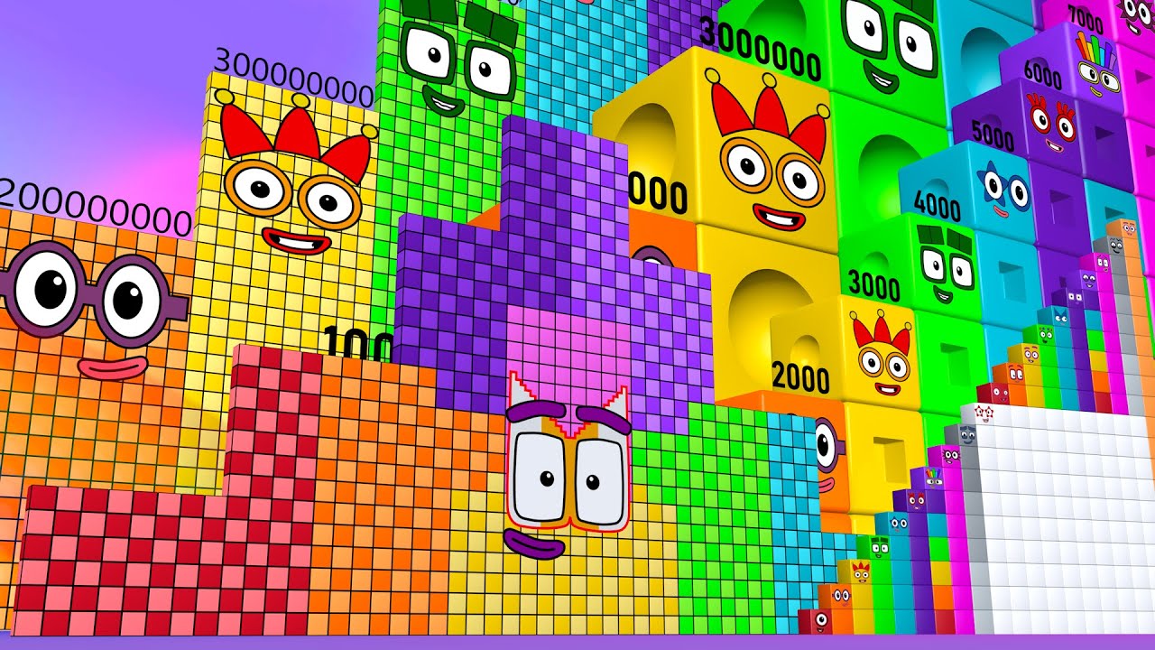 Numberblocks Step Squad 780 10,000 700,000,000 MILLION BIGGEST ...
