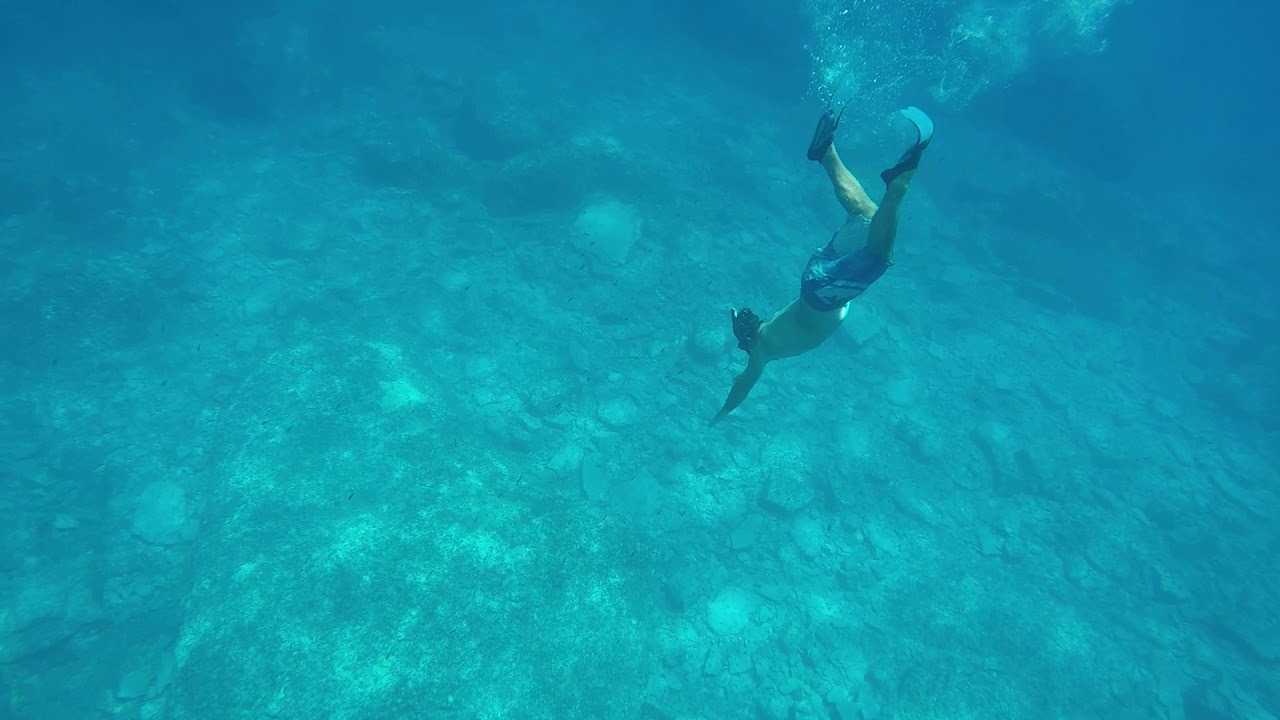 Free diving in the island of paxos - greece - YouTube
