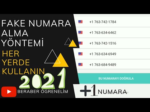 Fake Numara Alma Yöntemi 2021 %100 Gerçek Kanıtlı (+1 Numara Alın)