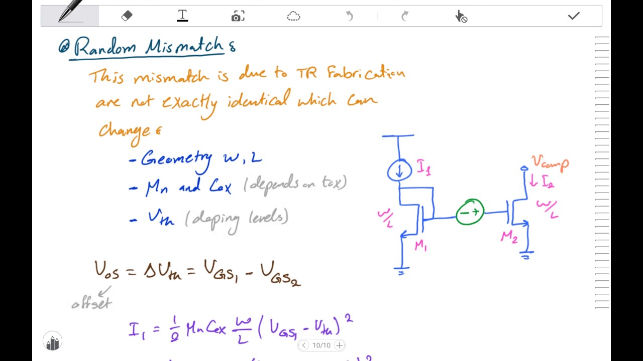Analog Integrated Circuits 11: Random Mismatch for Current Mirrors ...