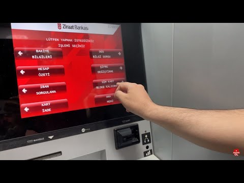 Ziraat Bankası ATM'den Sim Kart Blokesi Nasıl Kaldırılır