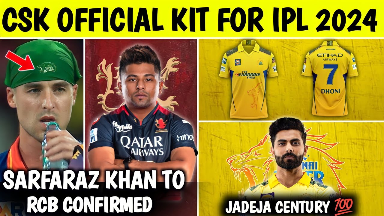 Bracking News: CSK Official jersey lunch | Jadeja On fire 🔥| Du Plooy ...