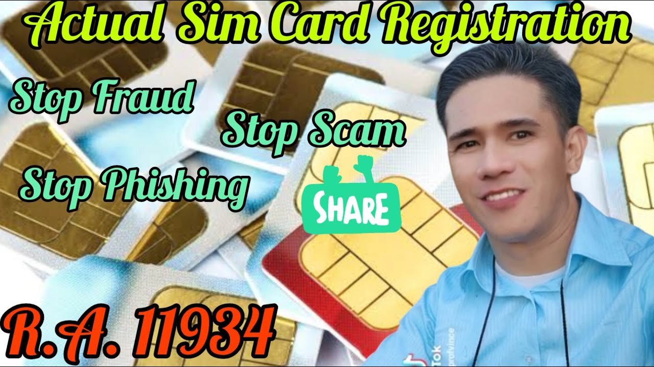 Actual Video of Sim Card Registration: Smart Communication - YouTube
