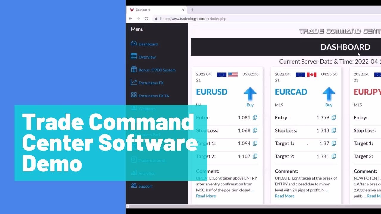 Trade Command Center Software Demo - YouTube
