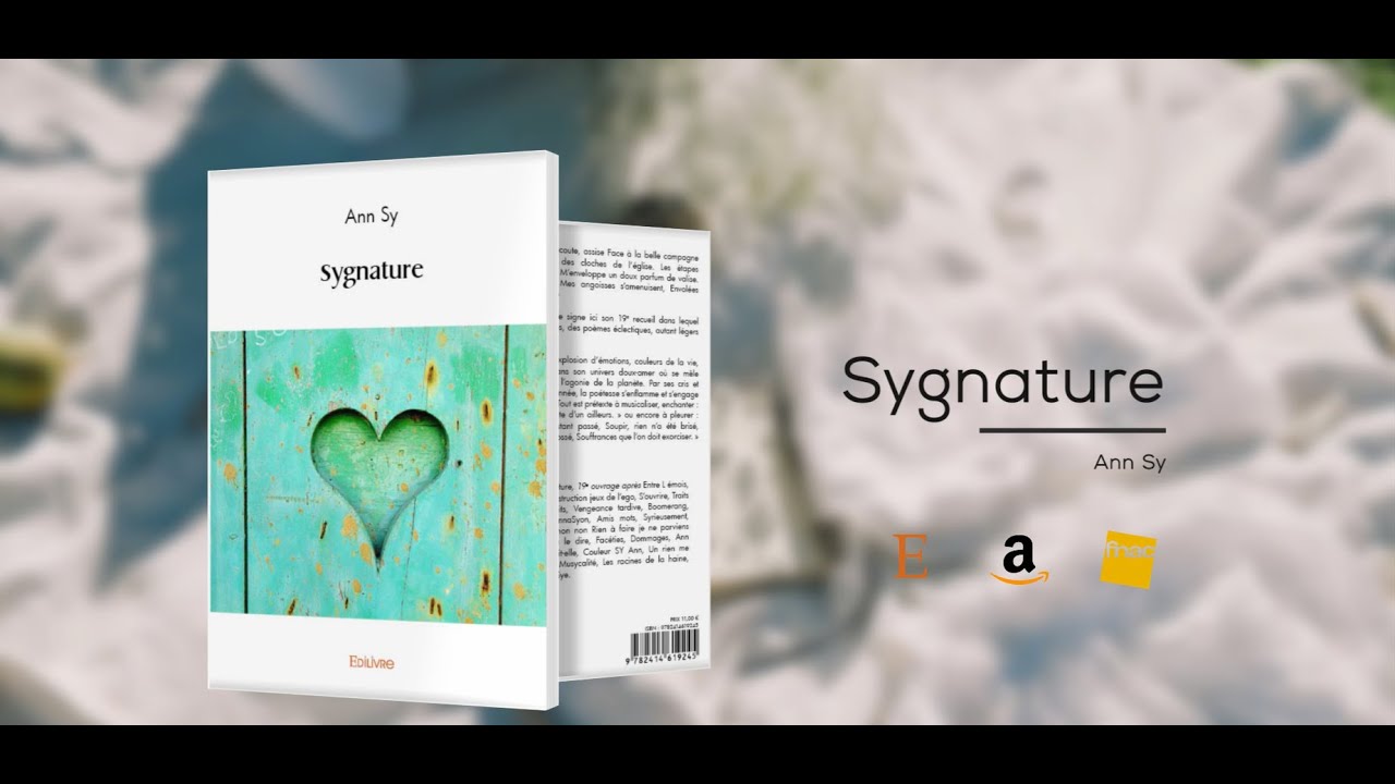 Sygnature - Ann Sy (Book trailer) - YouTube
