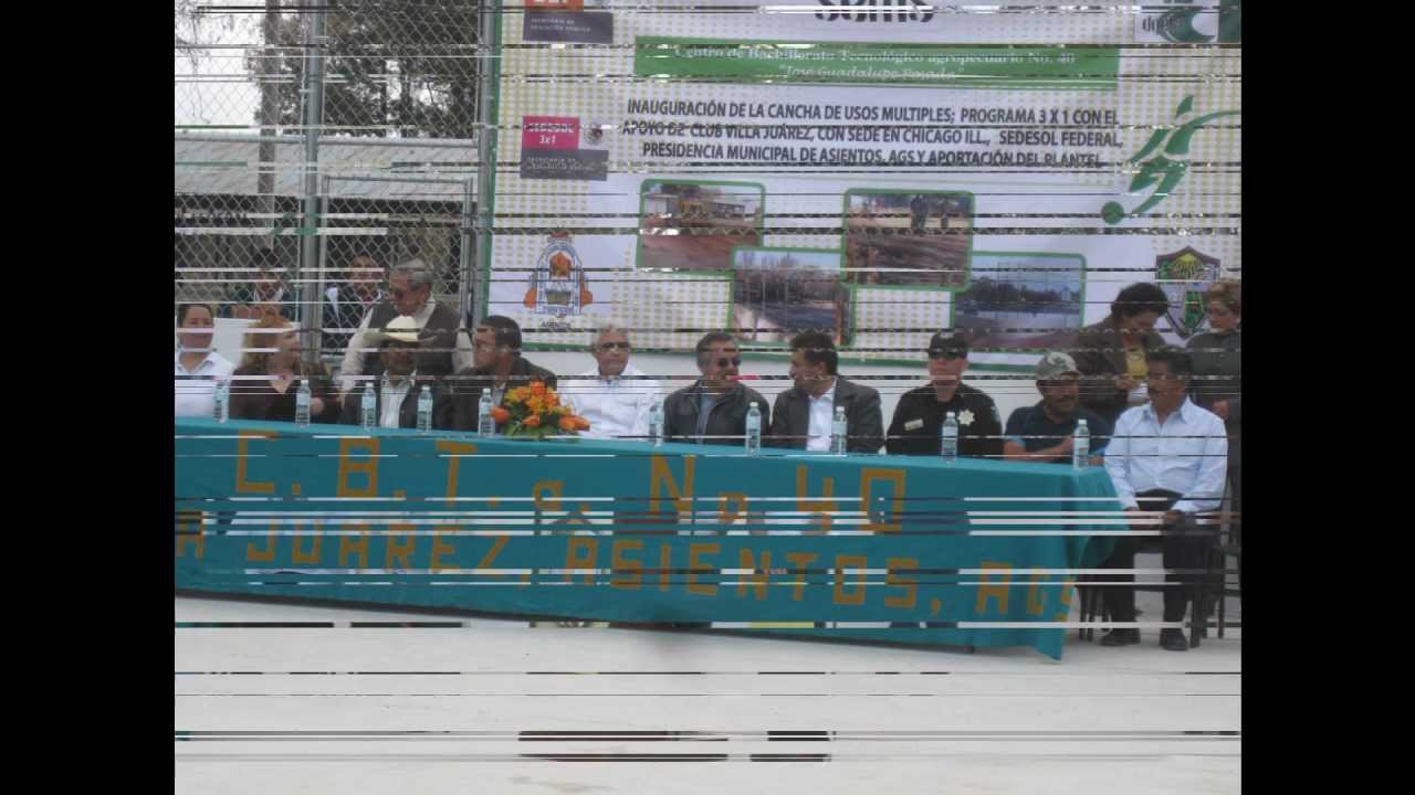 Construcción E Inaguración De La Cancha CBTa 40 2012 - YouTube