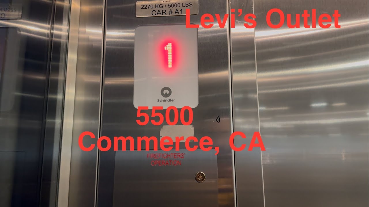2020 Schindler 5500 Elevator Levi's Outlet Commerce - YouTube