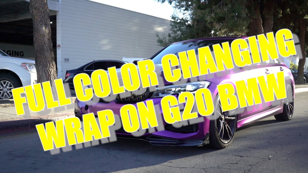 FULL COLOR CHANGING ON WRAP ON 2021 G20 BMW - YouTube