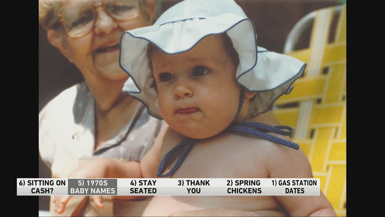 6@6: The most popular baby names of the 1970's - YouTube