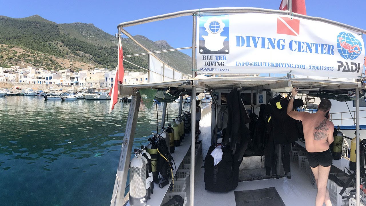 Plongée à Marettimo avec Blu Tek Diving - YouTube