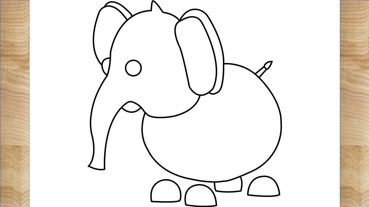 How To Draw Elephant From Roblox Adopt Me | Bloomy Drawing - YouTube