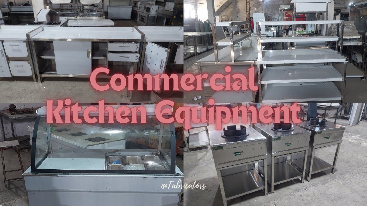 Commercial Kitchen Equipment Working Table Cabinet, Table, and Bain ...