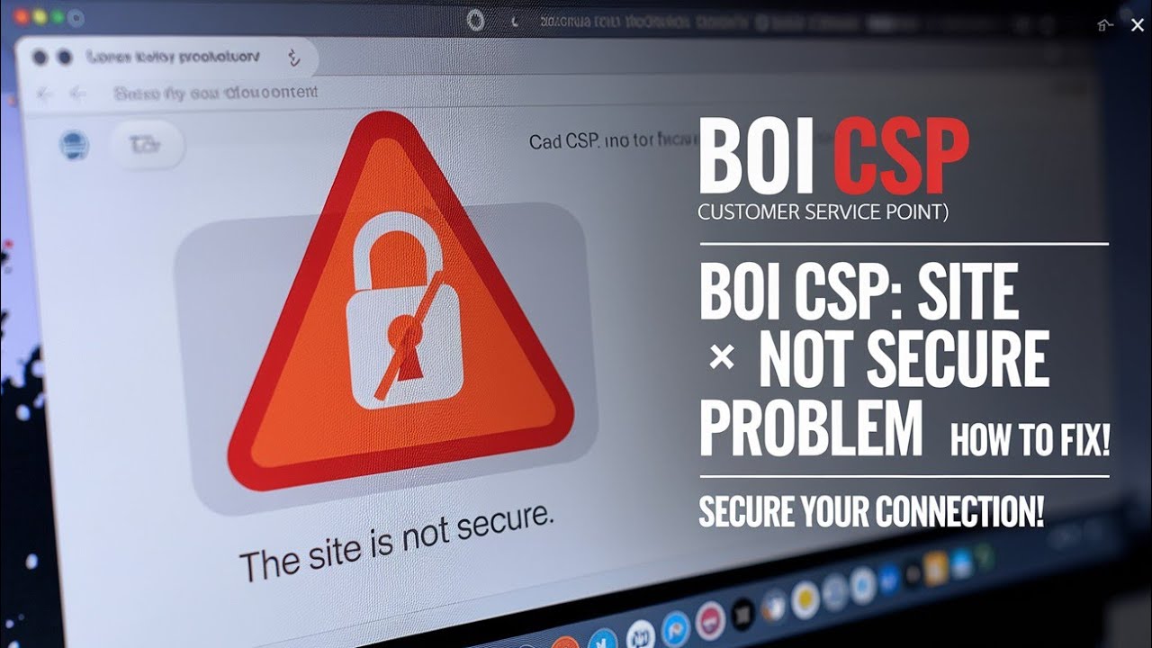 The Site Is Not Secure Problem On BOI CSP - YouTube