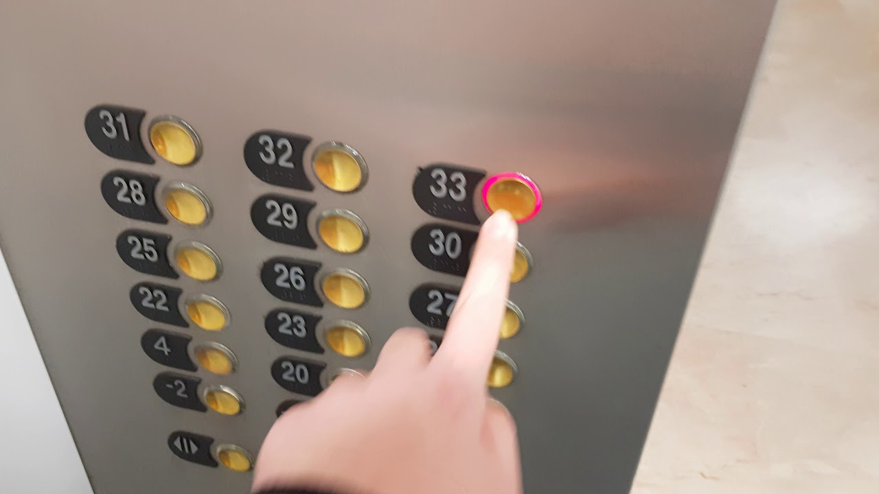 1999 OTIS Elevonic 411 high speed elevators @ Levinstein Tower, Tel ...