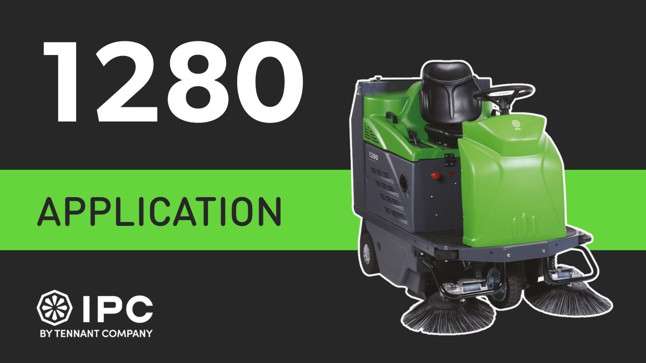 1280 Ride-On Sweeper | Application Video | IPC WORLDWIDE - YouTube
