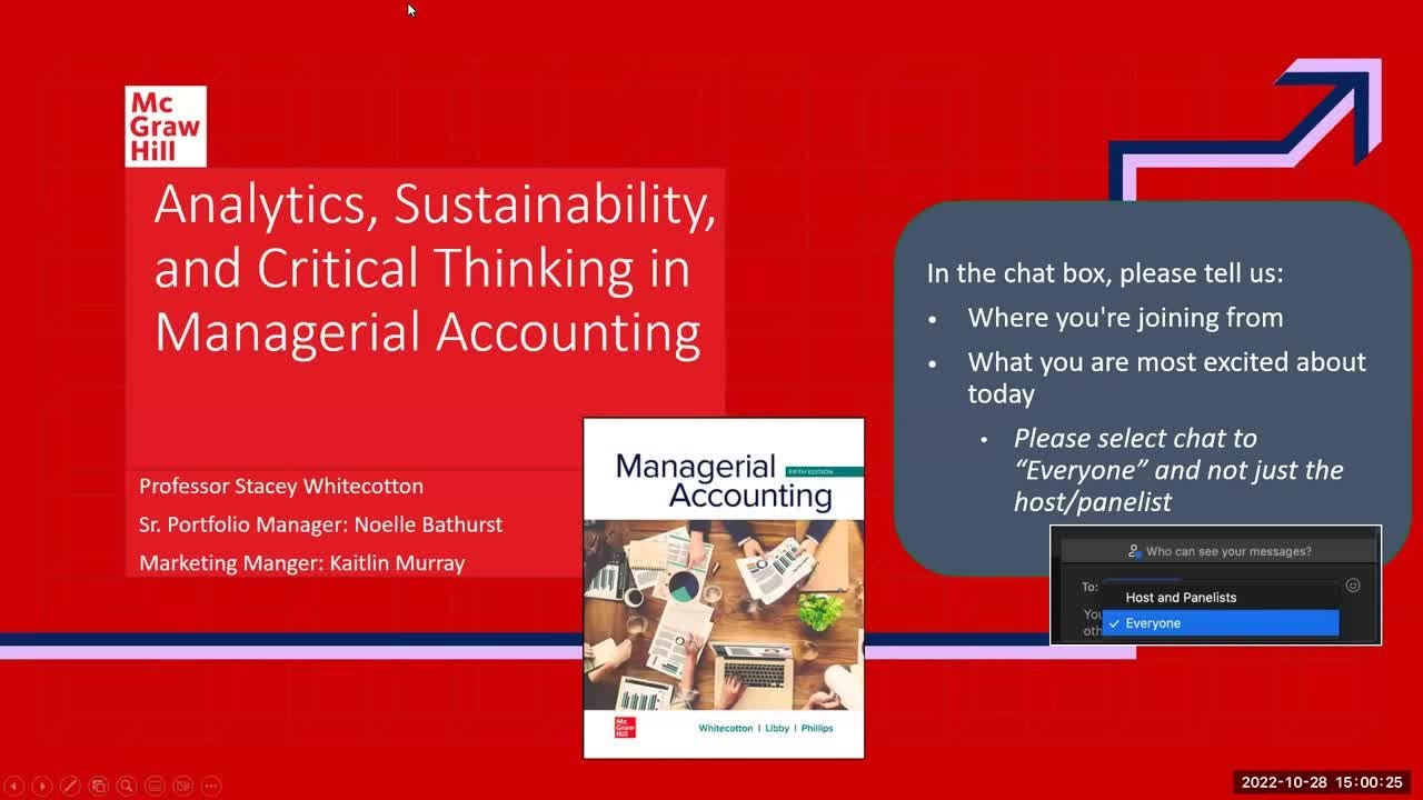 Analytics, Sustainability, and Critical Thinking in Managerial ...