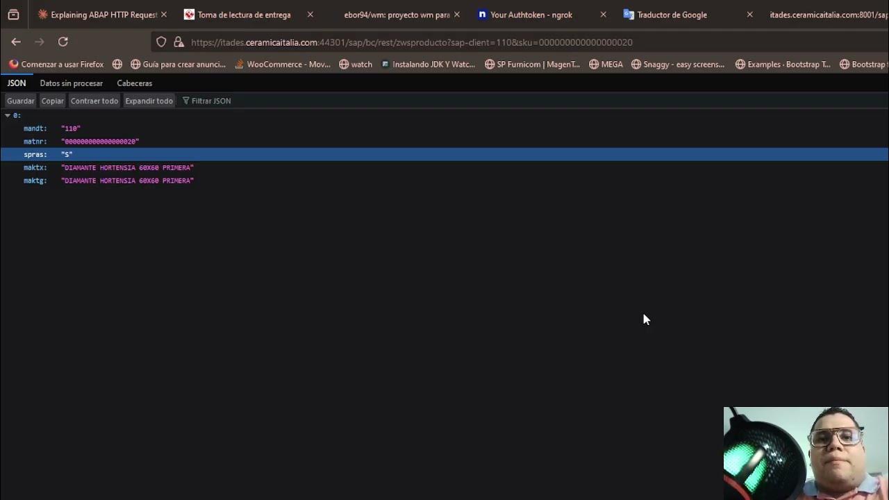 SAP WEBSERVICE REST METHOD GET ABAP - YouTube