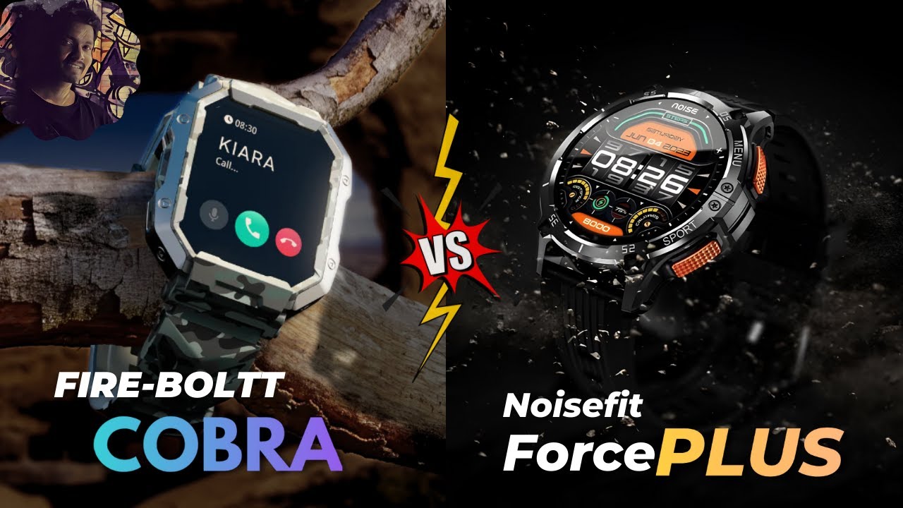 Noisefit Force Plus vs Fire Boltt Cobra : Battle of the Rugged ...
