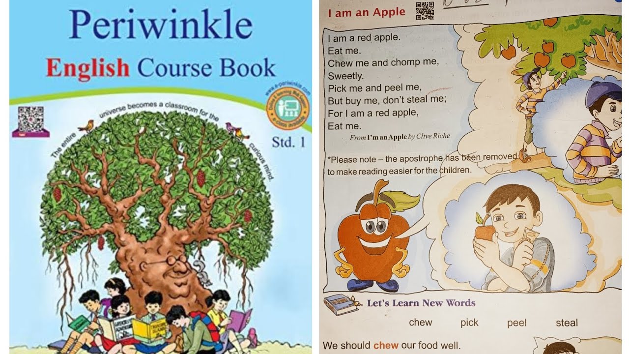 I Am An Apple | I am a red apple | Periwinkle English Course Book ...