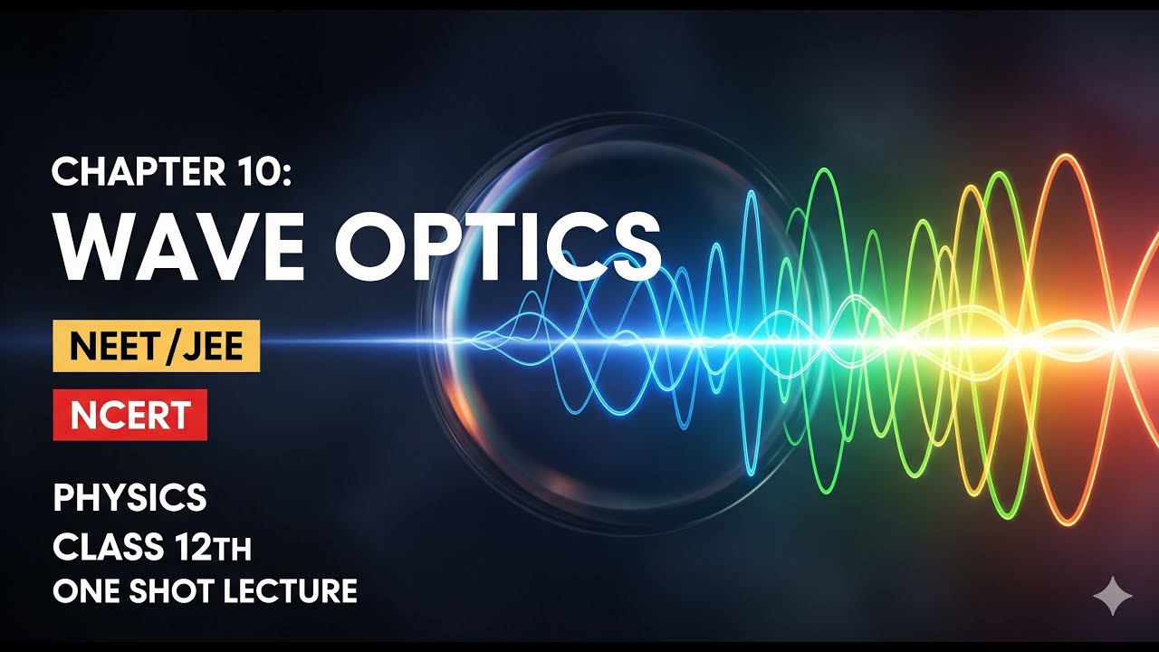Chapter 10 : Wave Optics | NEET/JEE | NCERT | Physics | Class 12th ...