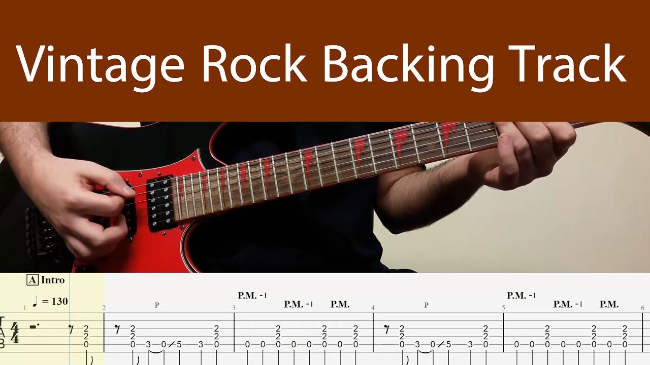 Vintage Rock Guitar Backing Track In A With Tabs Chords - Chordify