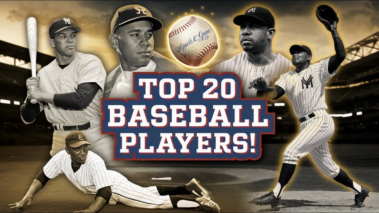 5 Min Countdown: Top 20 Baseball Legends of All Time - YouTube