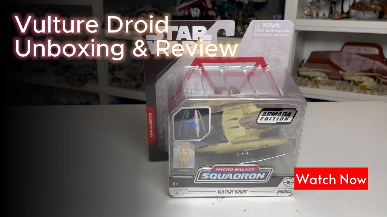 Star Wars Micro Galaxy Squadron Armada Edition Vulture Droid Unboxing ...