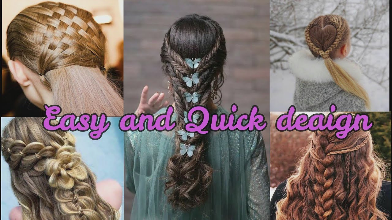 Simple and Quick hair style design for girls | New hairstyle for ...