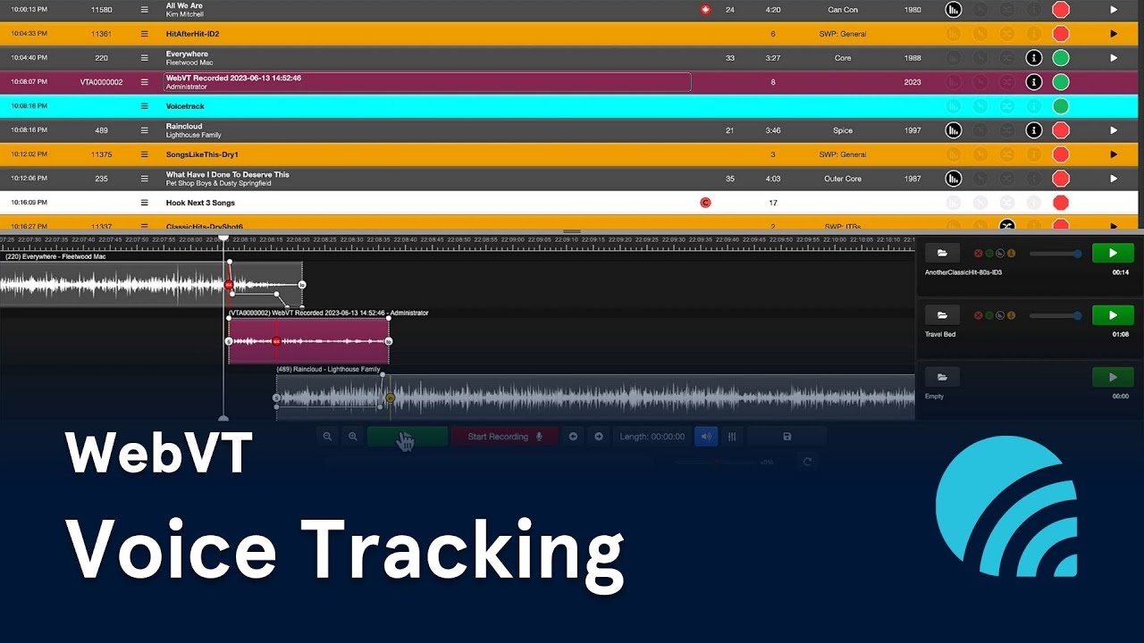 WebVT: Recording A Voice Track - YouTube