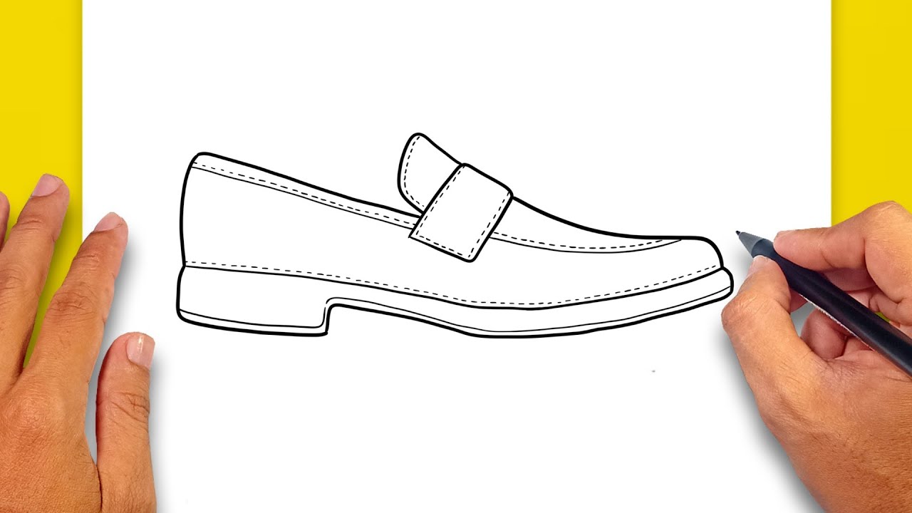 How to draw Loafer Shoes - YouTube