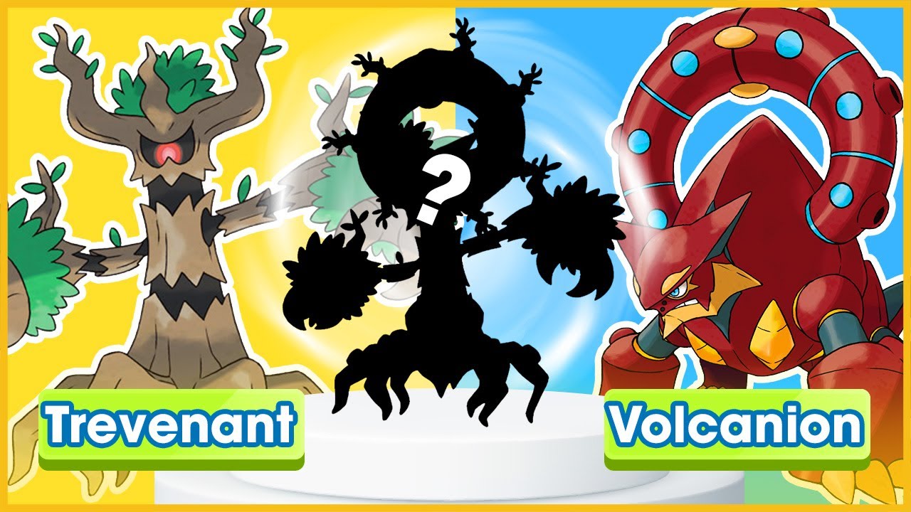 Pokemon Fusion | Trevenant + Volcanion | pokemon infinite fusion ...