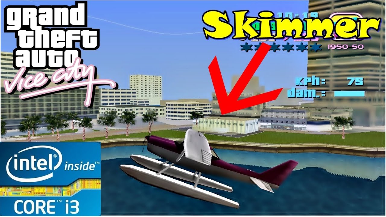 GTA VICE CITY || WATER PLANE|| Skimmer plane ||#gtavicecity - YouTube