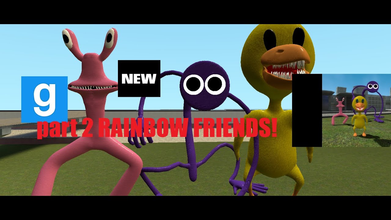 Rainbow Friends PART 2 OF 3?!) Yellow, Pink& PURPLE! (Garry's Mod ...