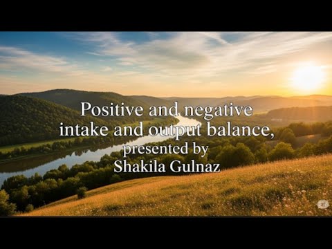 Positive and Negative#Intake#Output#Balance with easy Explanation🥰 ...