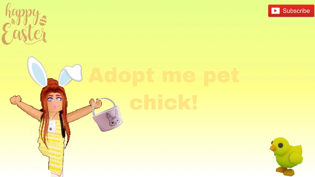 Chick pet |adopt me! - YouTube